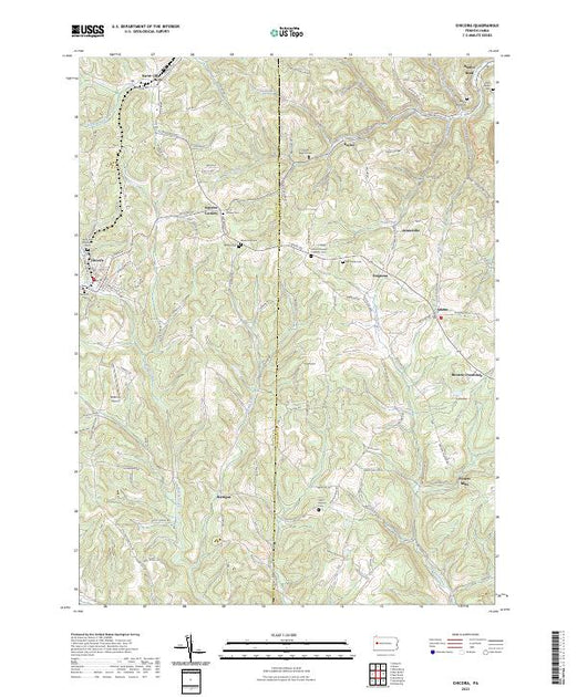 US Topo 7.5-minute map for Chicora PA – American Map Store