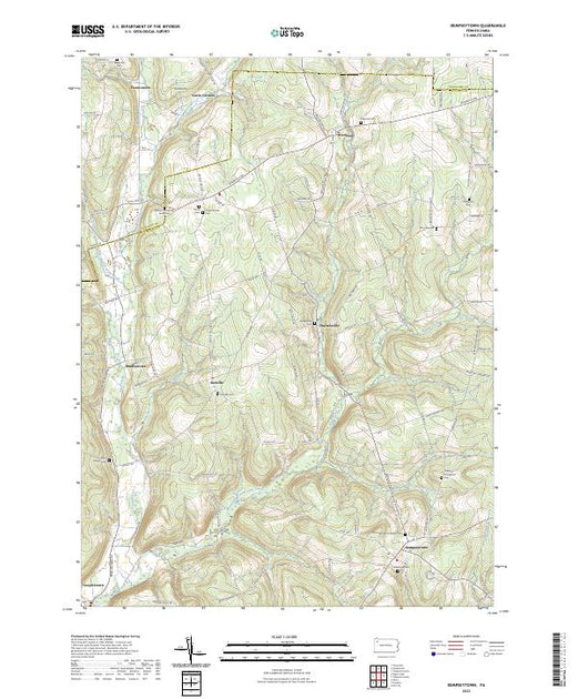 US Topo 7.5-minute map for Dempseytown PA – American Map Store