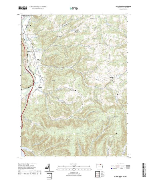 US Topo 7.5-minute map for Jackson Summit PANY – American Map Store