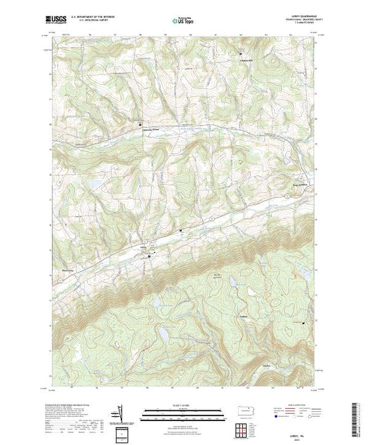 US Topo 7.5-minute map for Leroy PA – American Map Store