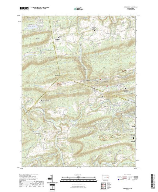 US Topo 7.5-minute map for Nuremberg PA – American Map Store