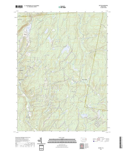 US Topo 7.5-minute map for Skytop PA – American Map Store