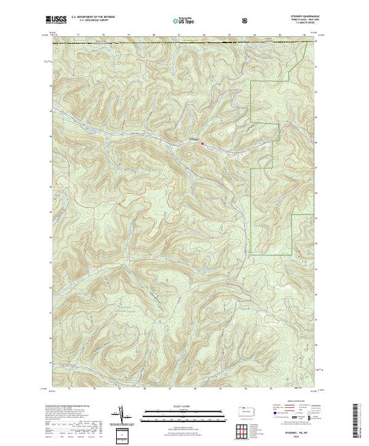 US Topo 7.5-minute map for Stickney PANY – American Map Store