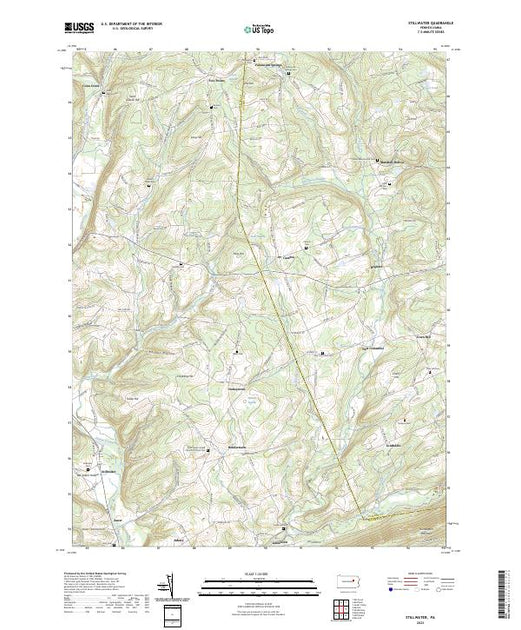 US Topo 7.5-minute map for Stillwater PA – American Map Store