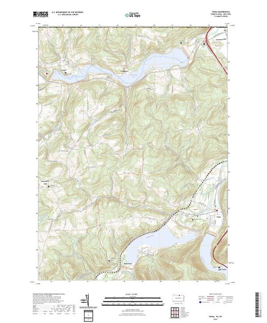 US Topo 7.5-minute map for Tioga PANY – American Map Store