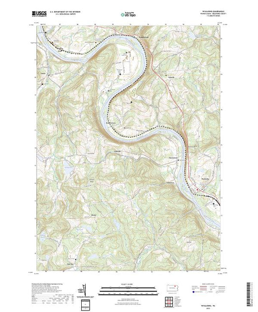 US Topo 7.5-minute map for Wyalusing PA – American Map Store
