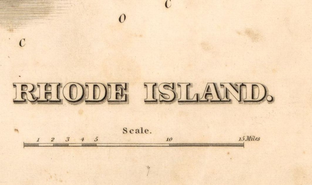 Map of the State of Rhode Island, 1829 – American Map Store