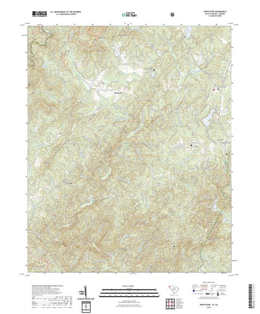 US Topo 7.5-minute map for Whetstone SCGA – American Map Store