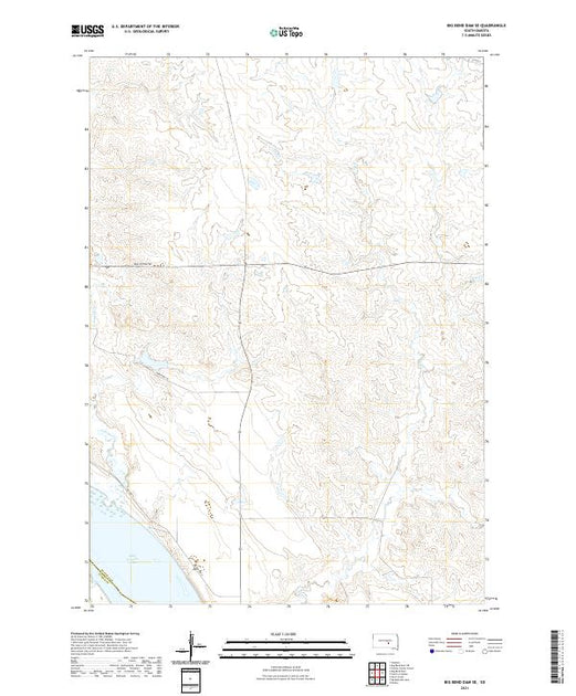 USGS US Topo 7.5-minute map for Big Bend Dam SE SD 2021 – American Map ...