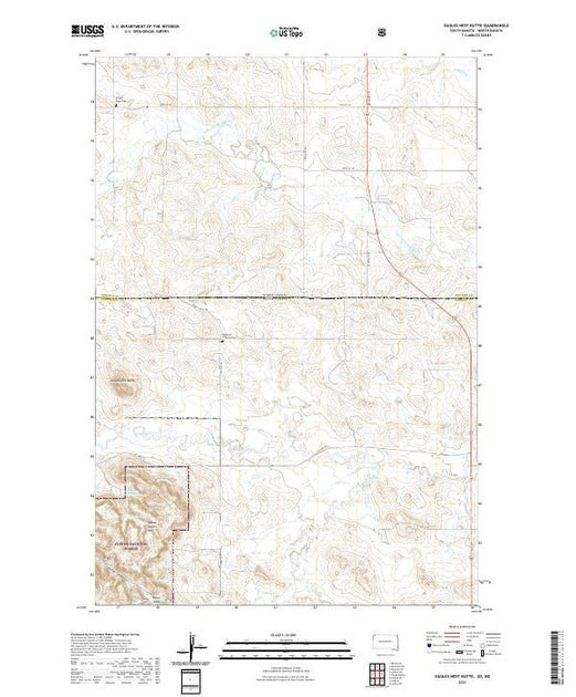 USGS US Topo 7.5-minute map for Eagles Nest Butte SDND 2021 – American ...