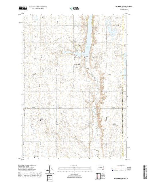 USGS US Topo 7.5-minute map for East Vermillion Lake SD 2021 – American ...