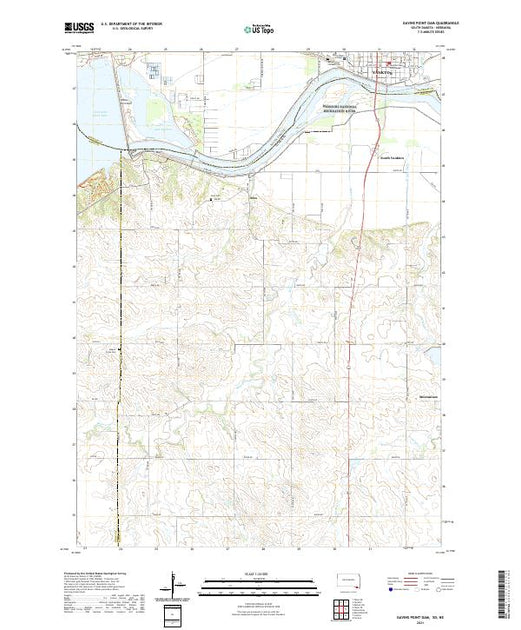 USGS US Topo 7.5-minute map for Gavins Point Dam SDNE 2021 – American ...