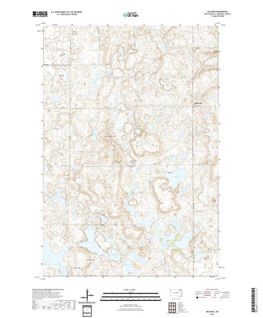 USGS US Topo 7.5-minute map for Hillhead SD 2021 – American Map Store
