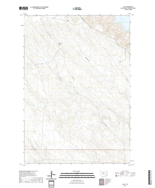 USGS US Topo 7.5-minute map for Lacy SD 2021 – American Map Store