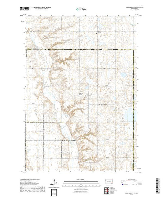 USGS US Topo 7.5-minute map for Lake Madison SW SD 2021 – American Map ...