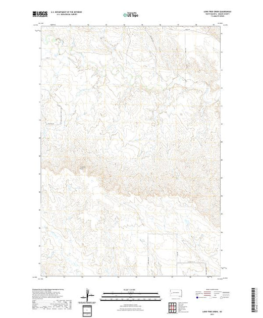 USGS US Topo 7.5-minute map for Lone Tree Creek SD 2021 – American Map ...
