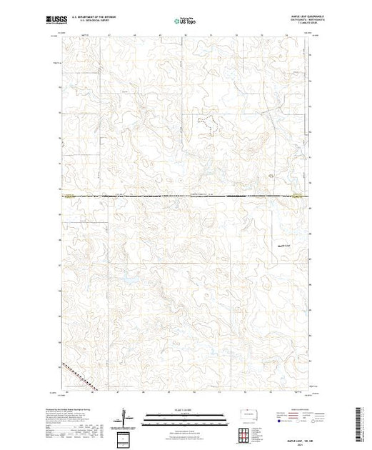 USGS US Topo 7.5-minute map for Maple Leaf SDND 2021 – American Map Store