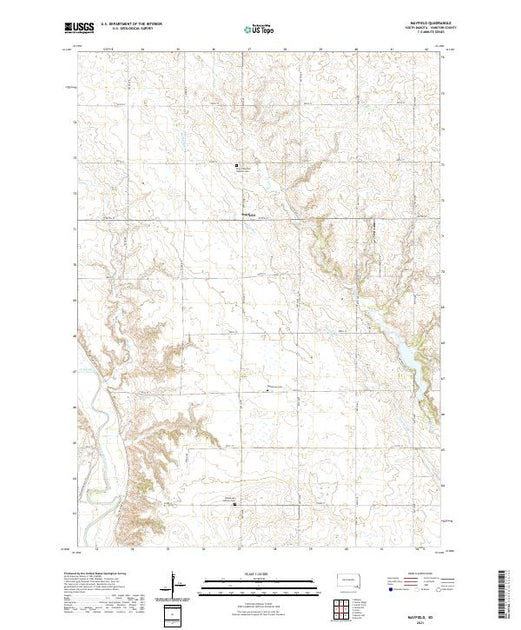 USGS US Topo 7.5-minute map for Mayfield SD 2021 – American Map Store