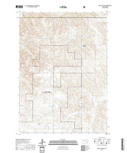 USGS US Topo 7.5-minute map for Philip Junction SD 2021 – American Map ...