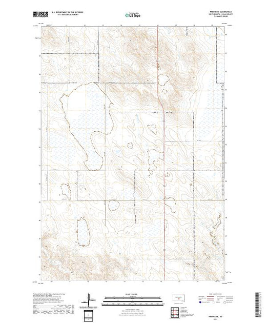 USGS US Topo 7.5-minute map for Presho SE SD 2021 – American Map Store