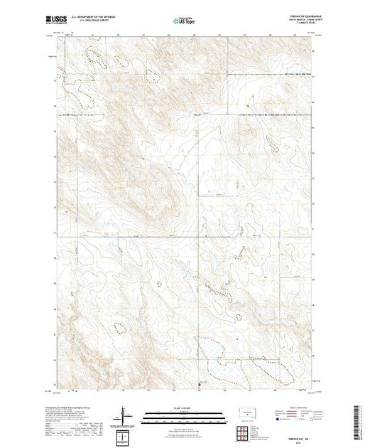 USGS US Topo 7.5-minute map for Presho SW SD 2021 – American Map Store