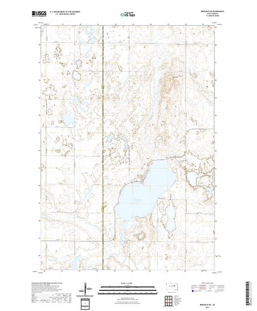 USGS US Topo 7.5-minute map for Redfield SW SD 2021 – American Map Store