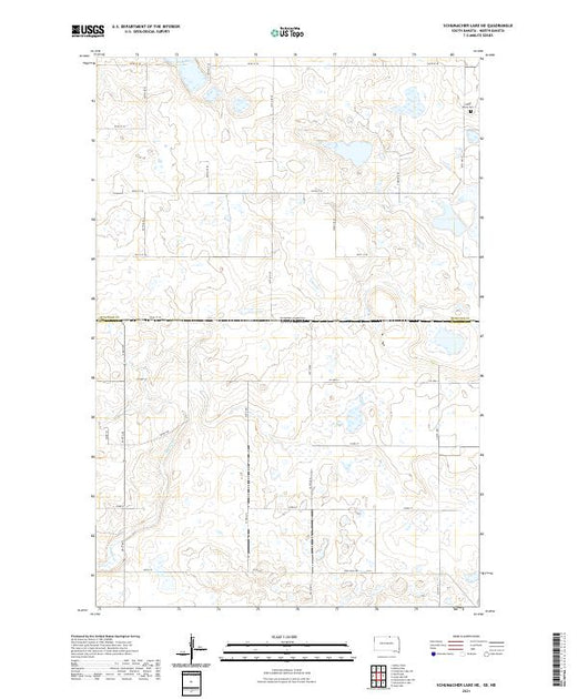 USGS US Topo 7.5-minute map for Schumacher Lake NE SDND 2021 – American ...