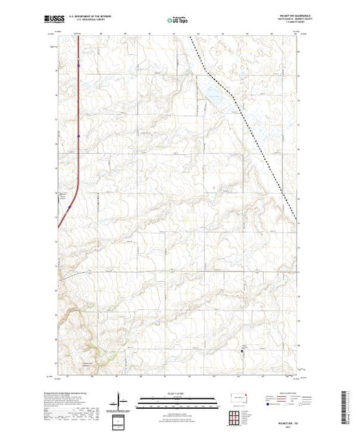USGS US Topo 7.5-minute map for Wilmot NW SD 2021 – American Map Store