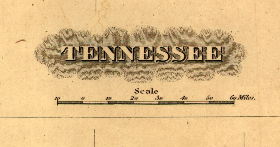 Map of the State of Tennessee, 1826 – American Map Store