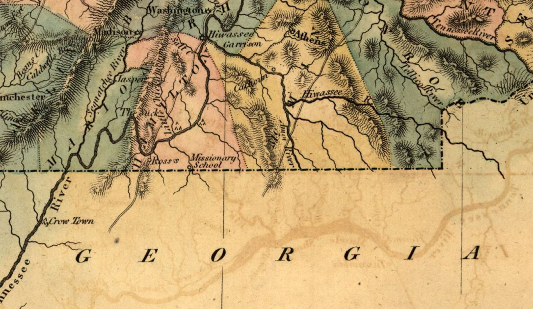Map of the State of Tennessee, 1826 – American Map Store