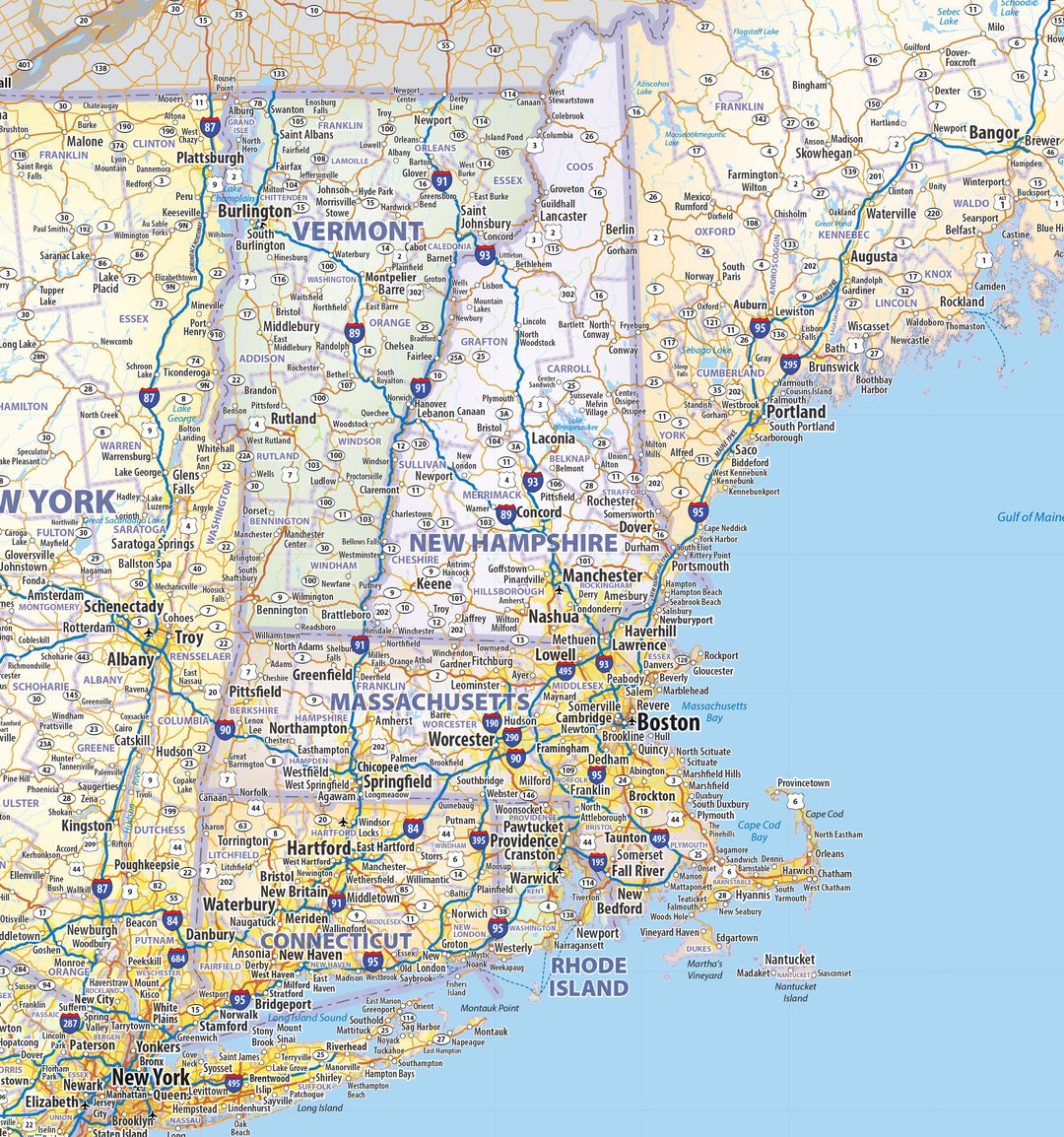 Map Of Eastern Part Of Us