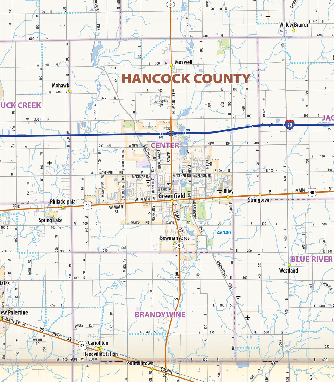 Indianapolis Metro Area Wall Map – American Map Store
