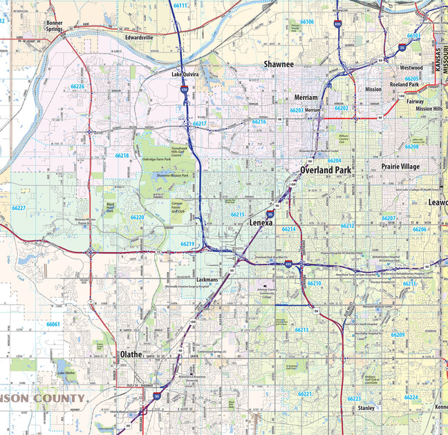 Kansas City Metro Area Wall Map – American Map Store