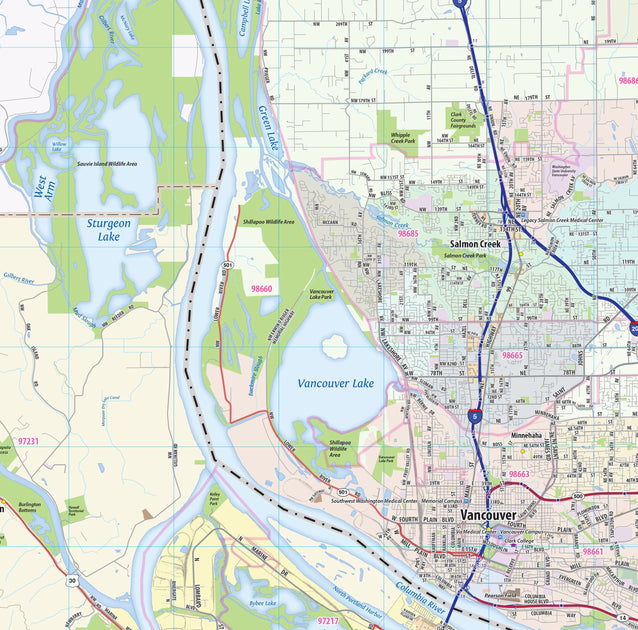Greater Portland Metro Area Wall Map – American Map Store