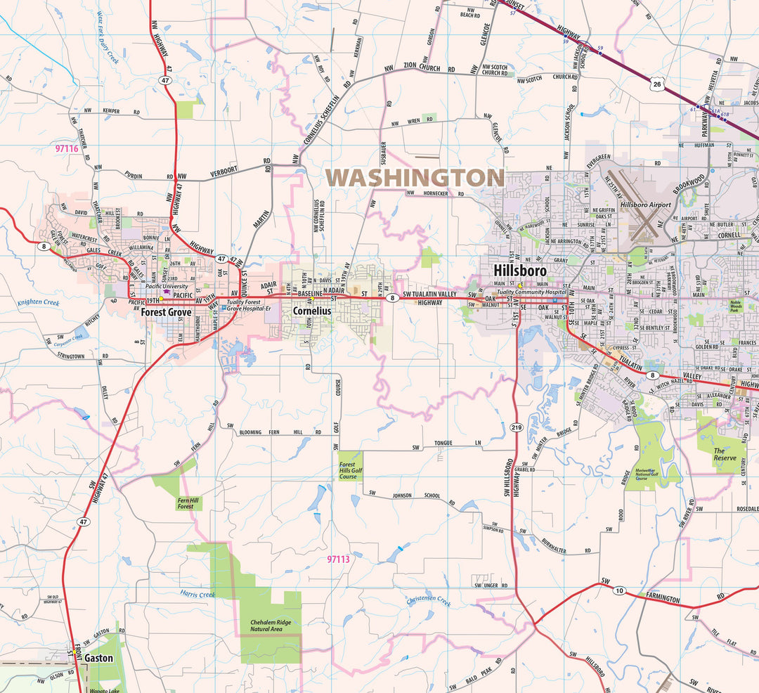 Portland Oregon Metro Area Zip Codes Map Portland South Portland Metro