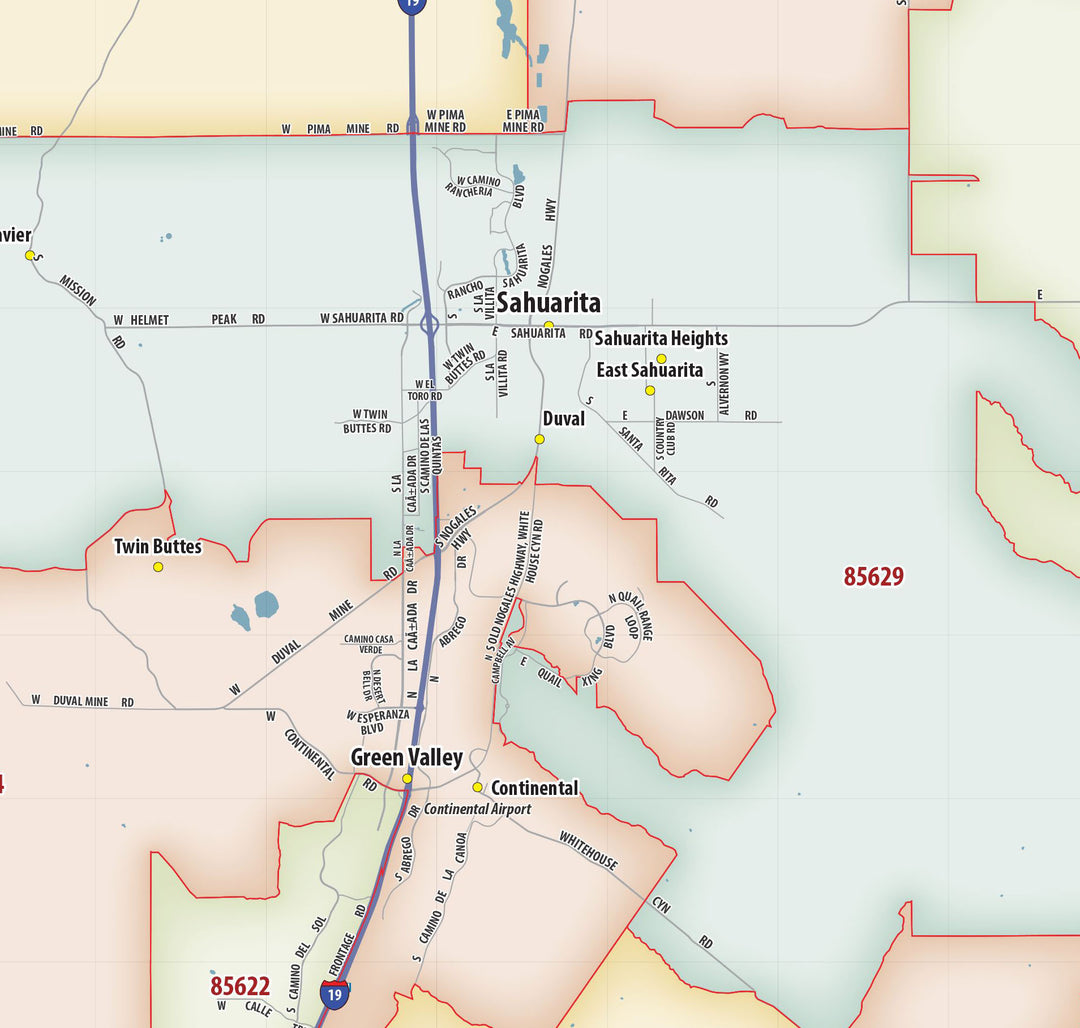 Postal Zip Code Map Tucson 520 Area Code Location Map, Time Zone,