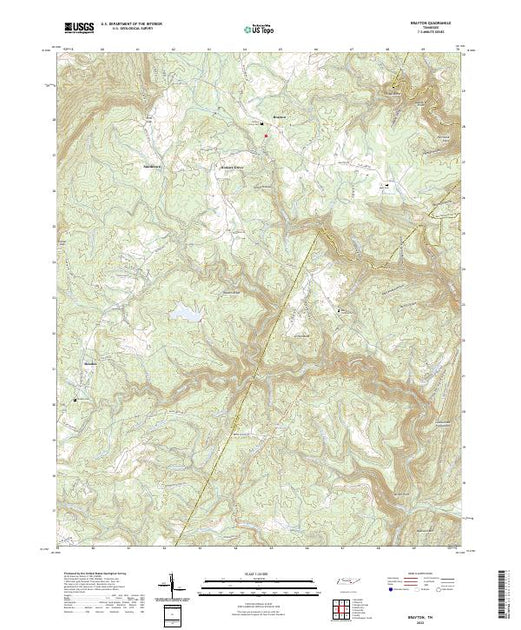 US Topo 7.5-minute map for Brayton TN – American Map Store
