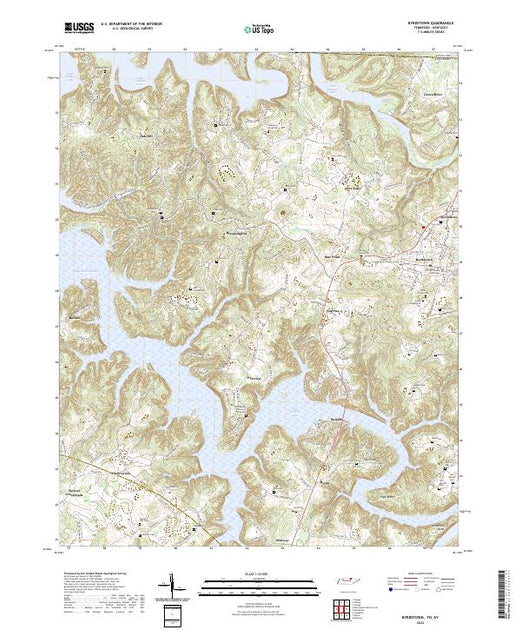 US Topo 7.5-minute map for Byrdstown TNKY – American Map Store