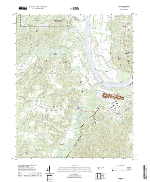 US Topo 7.5-minute map for Counce TN – American Map Store