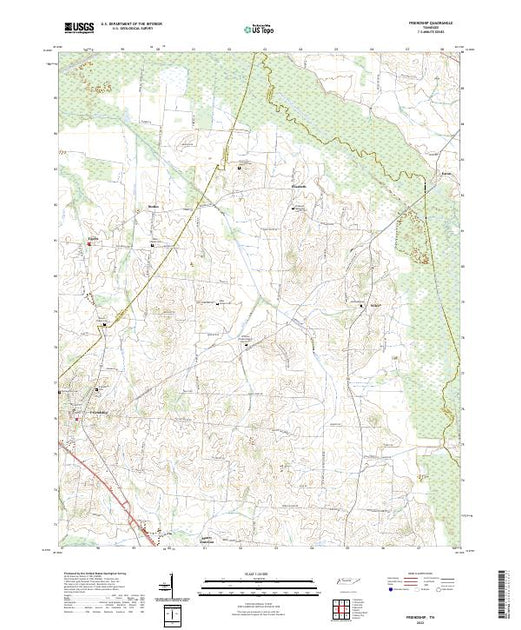 US Topo 7.5-minute map for Friendship TN – American Map Store