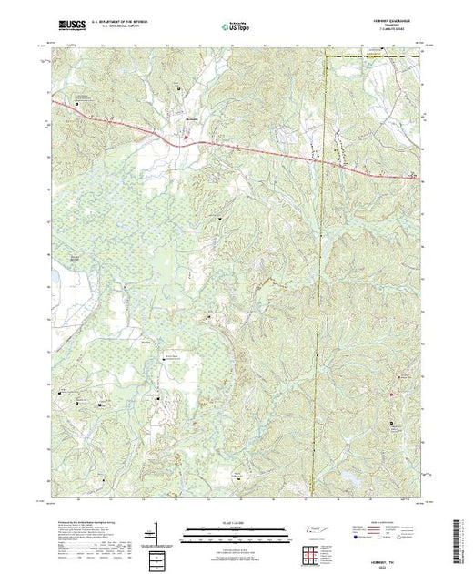 US Topo 7.5-minute map for Hornsby TN – American Map Store