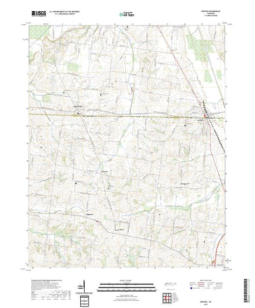 US Topo 7.5-minute map for Kenton TN – American Map Store