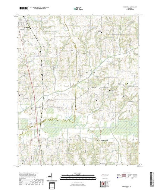 US Topo 7.5-minute map for McConnell TN – American Map Store