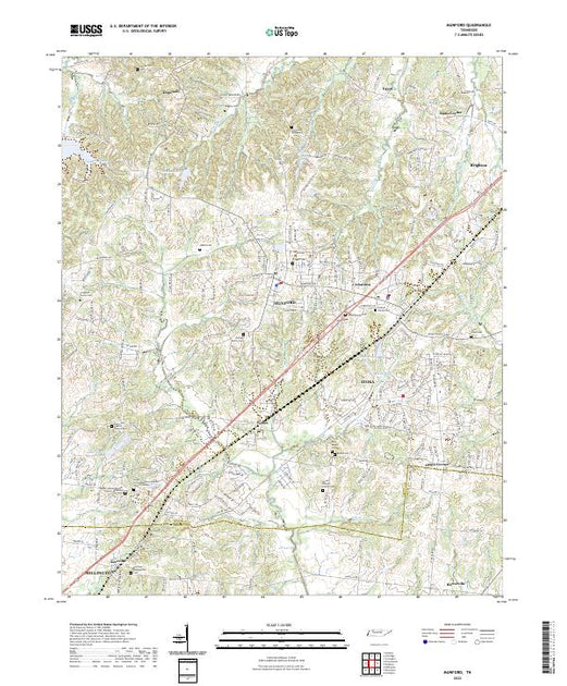 US Topo 7.5-minute map for Munford TN – American Map Store