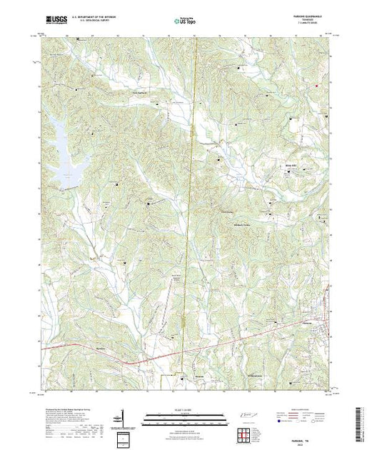 US Topo 7.5-minute map for Parsons TN – American Map Store