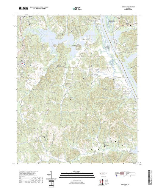 US Topo 7.5-minute map for Perryville TN – American Map Store