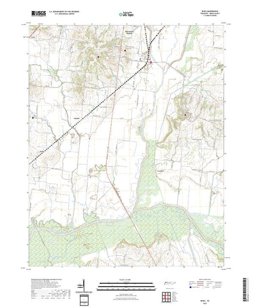 US Topo 7.5-minute map for Rives TN – American Map Store