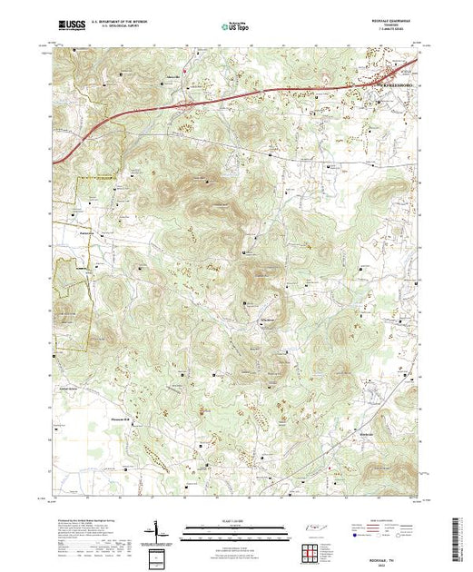 US Topo 7.5-minute map for Rockvale TN – American Map Store