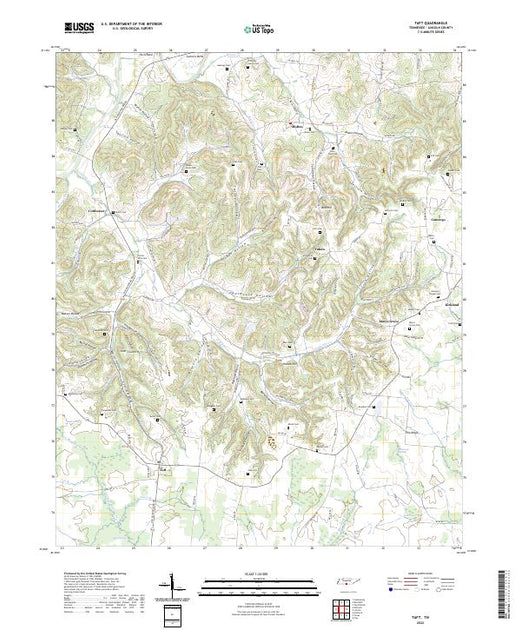 US Topo 7.5-minute map for Taft TN – American Map Store