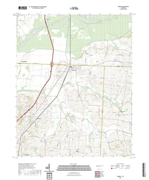 US Topo 7.5-minute map for Trimble TN – American Map Store